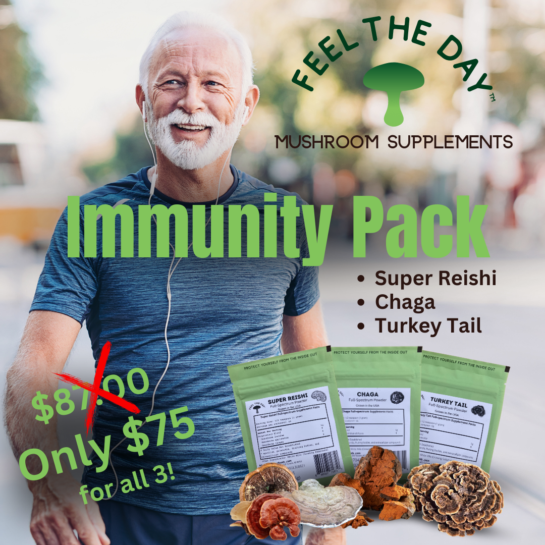 Immunity mushroom powder supplement pack – Adaptogen Superfoods